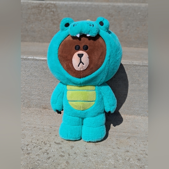 Gund | Toys | Gund Line Friends Dino Brown Dinosaur Bear Plush Stuffed ...